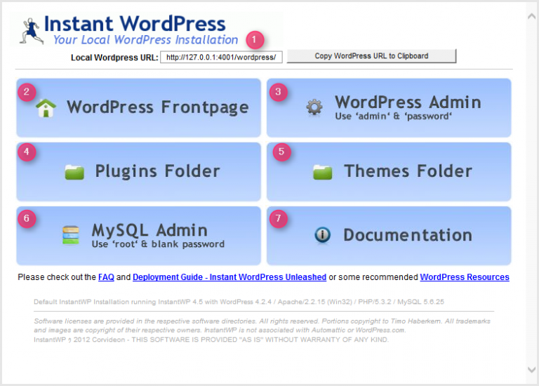 Instant WordPress を導入してローカルでWordPressを動かそう！ | Tanweb